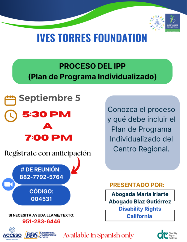 IVES TORRES FOUNDATION PROCESO DEL IPP (Plan de Programa ...